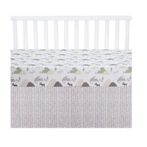 Trend Lab Mountain Baby 3 Piece Crib Bedding Set, Includes Nursery Quilt, Fitted Crib Sheet and Crib Skirt