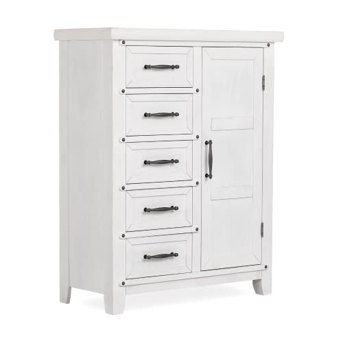 Evolur Andorra Chifferobe, Weathered White