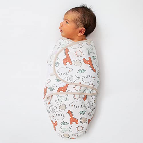 The Peanutshell Baby Swaddle Set for Boys or Girls | Unisex 3 Pack | Desert Safari (Medium/Large - 3-6 Months)