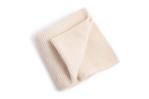 judith + lain waffle baby blanket boho knit swaddle - 39"x39" neutral receiving blankets 100% cotton | baby registry search gender neutral gifts | unisex newborn essentials