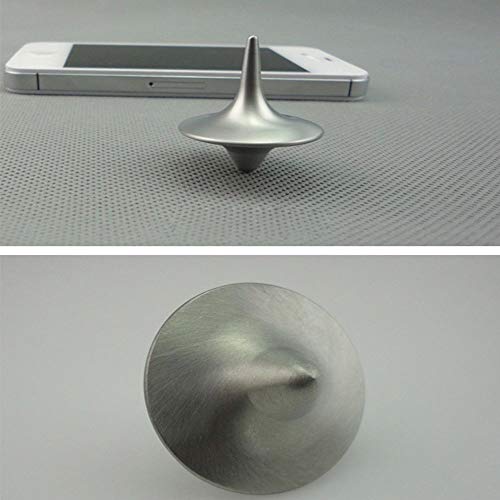 Metal Spinning Top Perfect Balance Desktop Gyro EDC Toy Zinc Alloy Silver Toy Gift