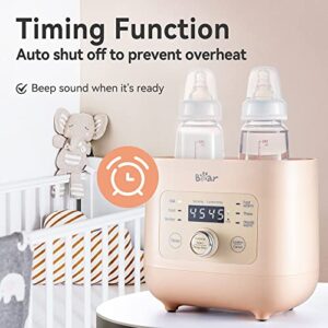 Bear Bottle Warmer, Baby Bottle Warmer for Breastmilk, Portable Bottle Warmer for Travel, Accurate Temperature and Time Control for Formula, Heater&Thaw BPA-Free Milk Warmer