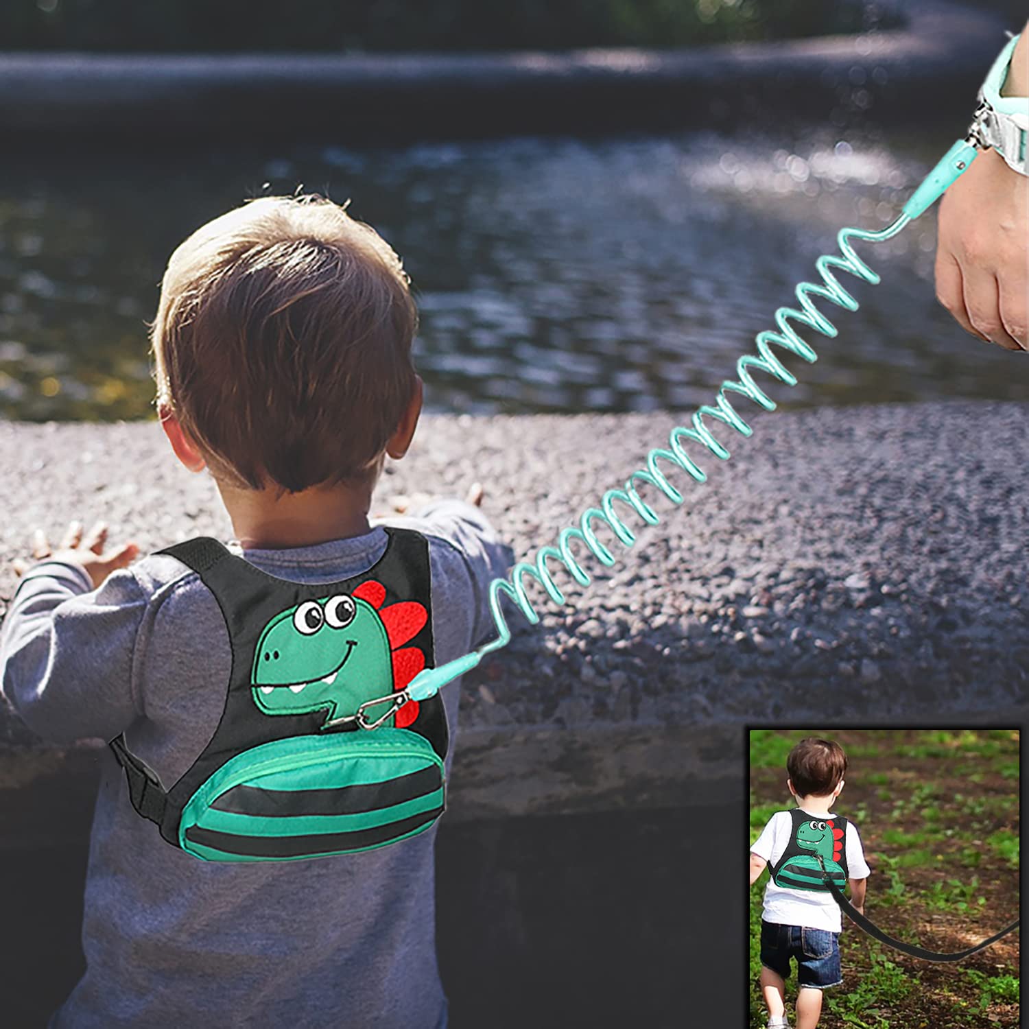 Toddler Leash for Kids-Baby Child Harness with Anti Lost Wrist Link for Boys/Girls