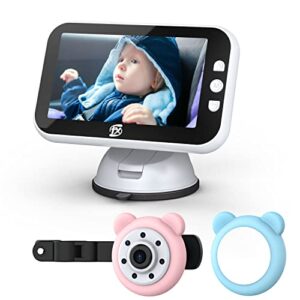 baby car camera monitor, baby car mirror baby rear facing seat, hd 1080p night-vision baby camera for car for infant toddler car seats