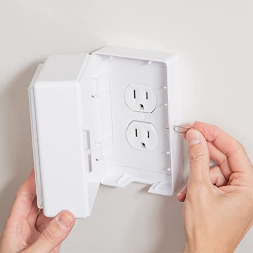 New Lock & Key Outlet Cover | Plug Covers for Electrical Outlets | Wall Plug Socket Protectors | Outlet Covers | Baby Safety & Childproof Locks