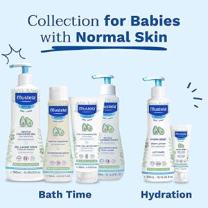 Mustela Welcome Baby Gift Set - Clean & Gentle Skincare & Bath Time Essentials for Baby's Delicate Skin - Natural & Plant Based - 4 Items Set