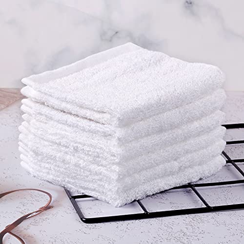 Qioo Baby Bamboo Washcloths 6Pack (White)