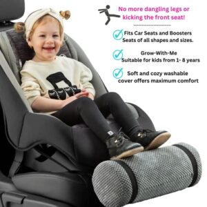 Car Seat Foot Rest for Kids | Car Seat Accessories | Leg Rest for Car Seat Kids | Car Foot Rest | Adjusts to Any Carseat Or Toodlers Booster Seat-Grey by SWANOO