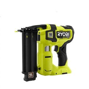 ryobi p322 one+ hp 18v 18-gauge brushless cordless airstrike brad nailer (tool only) (renewed)