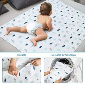 Potty Training Bed Pad 100% Waterproof, Bed Wetting Protection Pad for Twin and Toddler Beds, Reusable, Non Slip and Easy to Change, Waterproof Mattress Pad, Bed Pads Washable Waterproof