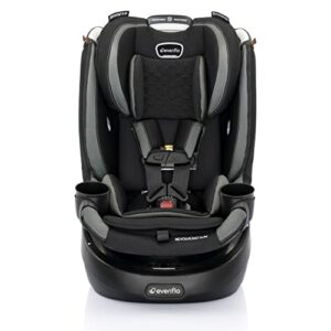 evenflo revolve360 slim 2-in-1 rotational car seat with quick clean cover (salem black)