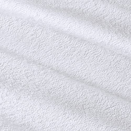 Utopia Bedding Premium Waterproof Terry Mattress Protector Crib 200 GSM, Mattress Cover, Breathable, Fitted Style with Stretchable Pockets (White)