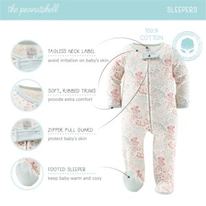 The Peanutshell Newborn Clothes & Accessories Set | 30 Piece Layette Gift Set | Fits Newborn to 3 Months | Pink Elephant & Floral