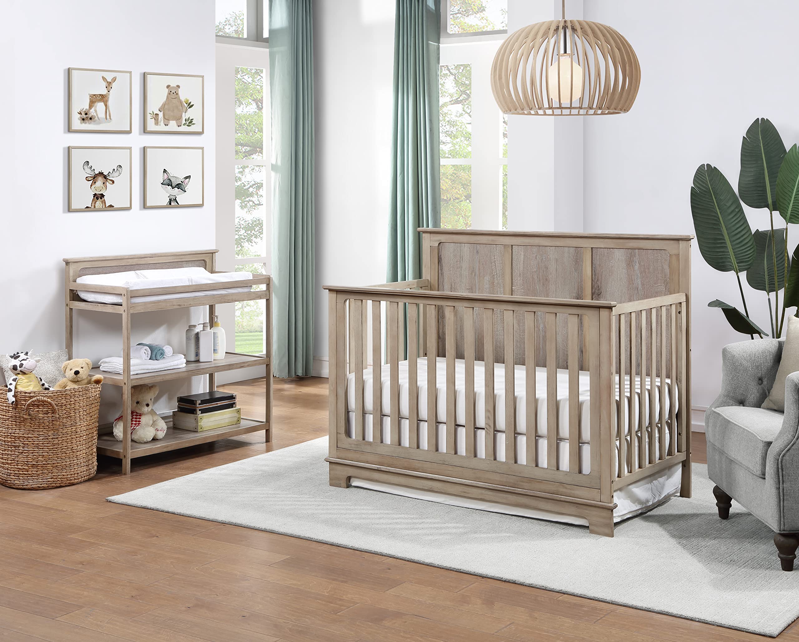 Suite Bebe Grayson 4-in-1 Convertible Crib Rustic Alpine