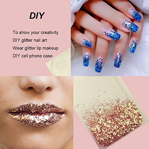 Mysense Red Body Glitter Gel, Singer Concerts Face Glitter Makeup, Music Festival Rave Face Eye Hair Accessories, Chunky Glitter Mermaid Sequins Face Paint Makeup for Women, 30g