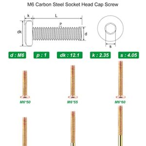 Crib Screws Replacement Set - M6 Socket Head Screws Bolts for Delta/Graco/Dream On Me Baby Bed - Replacement Hardware for Furniture Chair Table Desk Bed Frame (M6 x 20 mm -20PCS)