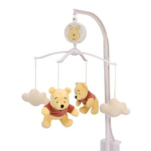 disney winnie the pooh - blustery day plush clouds musical mobile