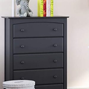 Storkcraft Kenton 5 Drawer Dresser (Gray) & STORKCRAFT Alpine 6 Drawer Dresser - Gray