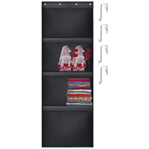 yuab stuffed animal storage - large capacity hanging storage organizer with visible mesh pockets - behind door storage organizer for plush toys and baby supplies