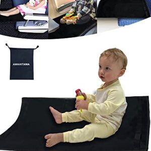 AWAHITAWA Travel Bed, Airplane Essentials Kids, Portable Toddler Bed, Baby Travel Cot Accessories, Airplane Must Haves for Toddlers