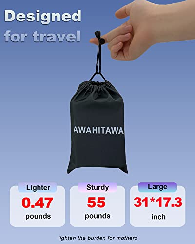 AWAHITAWA Travel Bed, Airplane Essentials Kids, Portable Toddler Bed, Baby Travel Cot Accessories, Airplane Must Haves for Toddlers