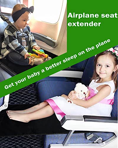 AWAHITAWA Travel Bed, Airplane Essentials Kids, Portable Toddler Bed, Baby Travel Cot Accessories, Airplane Must Haves for Toddlers