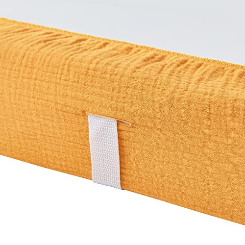 Muslin Changing Pad Cover,Ultra Soft Breathable Diaper Changing Table Cover for Baby Boys Girls,Neutral Fitted Changing Pad Sheets