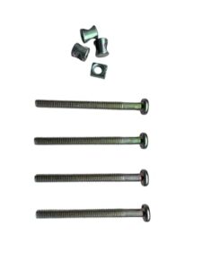 4 pack furniture bolts m6 x 70 (2.75") with barrel nuts for baby bed, crib, table and other furniture applications