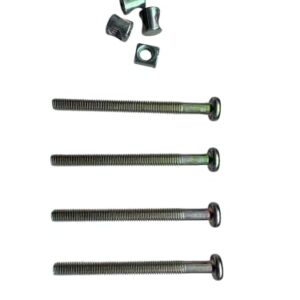 4 Pack Furniture Bolts M6 x 70 (2.75") with Barrel Nuts for Baby Bed, Crib, Table and Other Furniture Applications