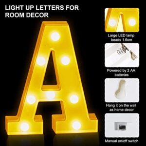 ZUOVAOV LED Light up letter BABY Sig, Led Baby Word Box Logo, Home Bedroom, Nursery Room, Table Wall Decoration, Warm White Light Emitting Letters, Baby Shower Decoration (BABY)