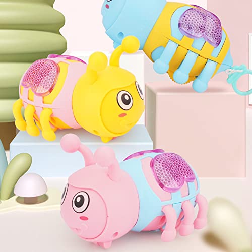 Smalibal Wind Up Toys for Kids, Bee Shape Clockwork Toy, Plastic Walking Toy for Boys Girls Kindergarten Toy for Gifts Birthday Party Favors Prizes Goodie Bags Treasure Box Filler Pink