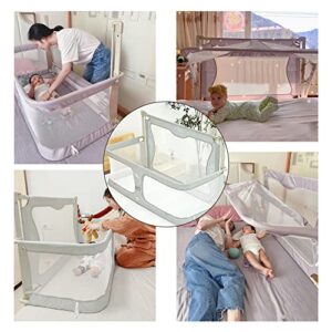 3 in 1 Baby bassinets bedside sleeper,120x50cm,co sleeper for baby in bed,Portable Crib,co sleeper bassinet attach to bed,baby beds,breathable and visible mesh window and sturdy aluminum alloy ( Color