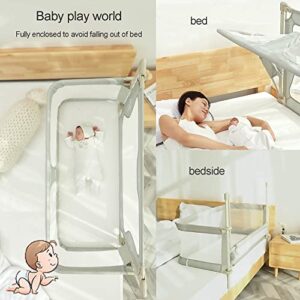 3 in 1 Baby bassinets bedside sleeper,120x50cm,co sleeper for baby in bed,Portable Crib,co sleeper bassinet attach to bed,baby beds,breathable and visible mesh window and sturdy aluminum alloy ( Color