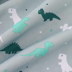 SPRINGSPIRIT 2-Piece Toddler Sheet Set Microfiber, Toddler Bedding Set Includes Crib Sheets Set and Envelope Pillowcase, Silky Soft, Breathable and Lightweight, Dinosaur