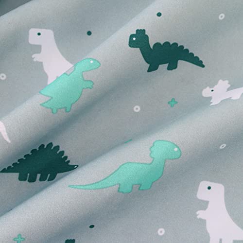 SPRINGSPIRIT 2-Piece Toddler Sheet Set Microfiber, Toddler Bedding Set Includes Crib Sheets Set and Envelope Pillowcase, Silky Soft, Breathable and Lightweight, Dinosaur