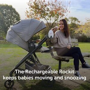 Rockit Rocker USB Rechargeable 2.0. Rock-it Baby Rocker Rocks Any Stroller, Bassinet, Pushchair or Buggy. Comes with Rotating Bracket.