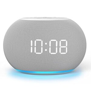 reacher auto-dimmable sound machine alarm clock with night light, 20 soothing sounds, led digital display, sleep timer, precise volume control, white noise soother for baby, adults, bedrooms