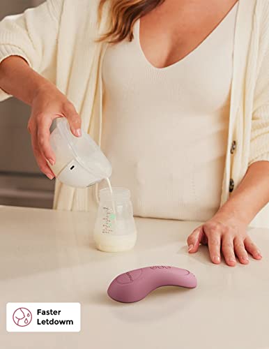 Momcozy Kneading Lactation Massager with Heat, 3-in-1 Real-Like Massage for Relieve Clogged Ducts, Breast Massager Warming for Breastfeeding, Improve Milk Flow, Dusty Rose