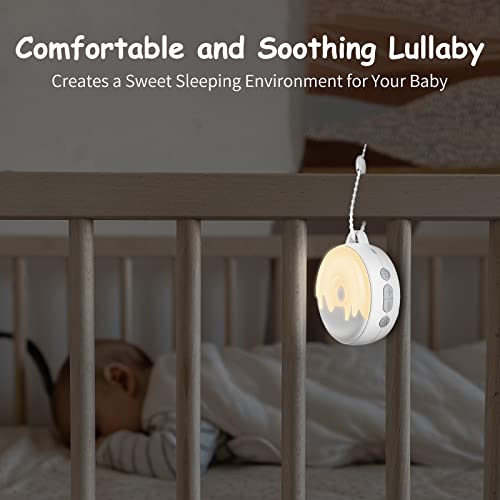 Funlicht White Noise Machine Baby & Adult,Portable Sound Machine with Night Light,18 Soothing Sound,Powerful Battery,Auto-Off Timers,Child-Lock,Sound Therapy for Home,Travel,Office,Registry Gift