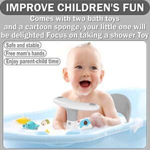 Baby Bath Seat,Baby Bathtub Seat for 6 Months & Up, Infant Bath Seat with Secure Suction Cups, Non-Slip Toddler Bath Seat TOPMINO