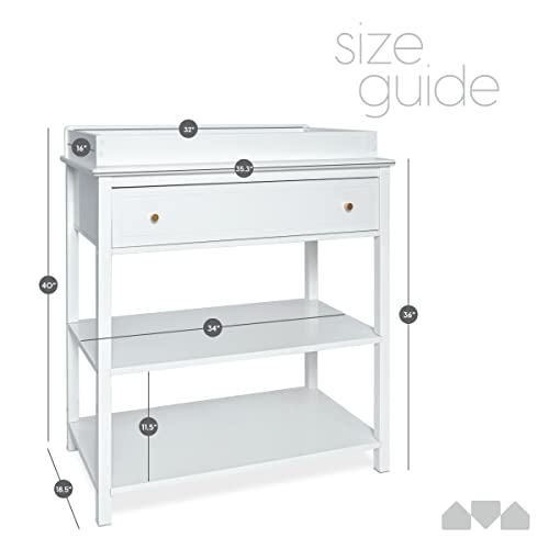 Milliard Changing Table Dresser with Removable Diaper Changing Top, Baby Changing Station for Nursery, Dresser for Bedroom, Entryway