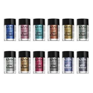 NYX PROFESSIONAL MAKEUP Face & Body Glitter, Gold (Pack of 2)