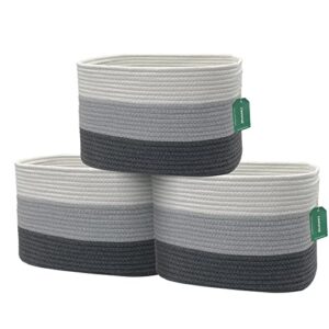 liseternal cotton rope woven basket - versatile storage solution for home organization - 20l capacity