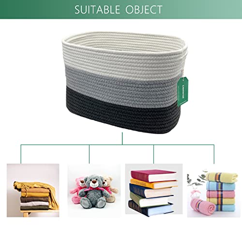 Liseternal Cotton Rope Woven Basket - Versatile Storage Solution for Home Organization - 20L Capacity