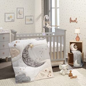 lambs & ivy goodnight moon 3-piece celestial nursery baby crib bedding set