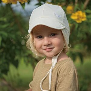 FURTALK Baby Sun Hat UPF 50+ Adjustable Baby Boys Girls Quick Drying Summer Beach Hat with Neck Flap for Traveling Swim Hat Beige