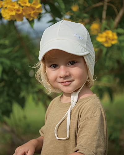 FURTALK Baby Sun Hat UPF 50+ Adjustable Baby Boys Girls Quick Drying Summer Beach Hat with Neck Flap for Traveling Swim Hat Beige