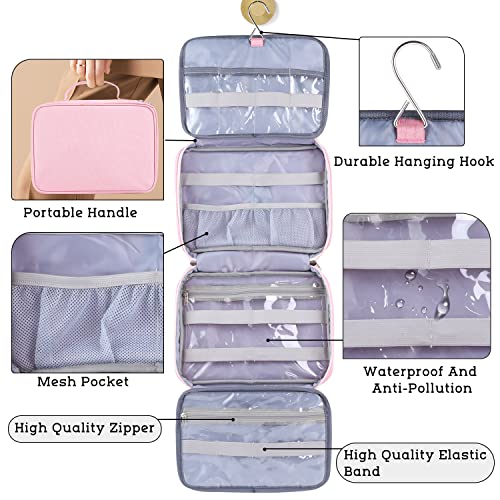 ZIORS Baby Girl Hair Accessories Storage Organizer Bag,Hair Tie Organizer Large Capacity Hair Bows Clip Hanging Organizer with Multi-Compartments