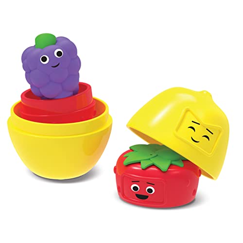 Learning Resources Big Feelings Nesting Fruit Friends, 9 Pieces, Ages 18+ Months, Social Emotional Learning Toys, Sensory Toys, Speech Therapy Materials