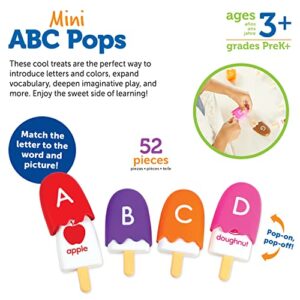 Learning Resources Mini ABC Pops, 52 Pieces, Ages 3+, Alphabet Recognition, Fine Motor Skills Toys, Toddler Learning Toys, Montessori Toys for Kids